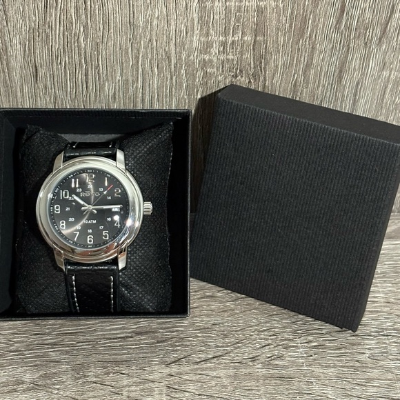 Revo | Accessories | Black Revo Stainless Steel Mens Watch With New ...